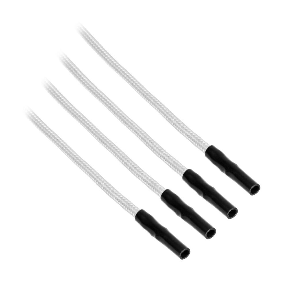 CableMod ModFlex™ Sleeved Wires - White 24 inch - 4 Pack