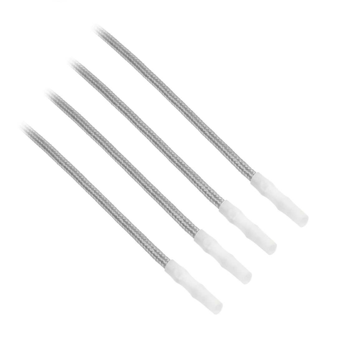 CableMod ModFlex™ Sleeved Wires - Silver 8 inch - 4 Pack - CableMod