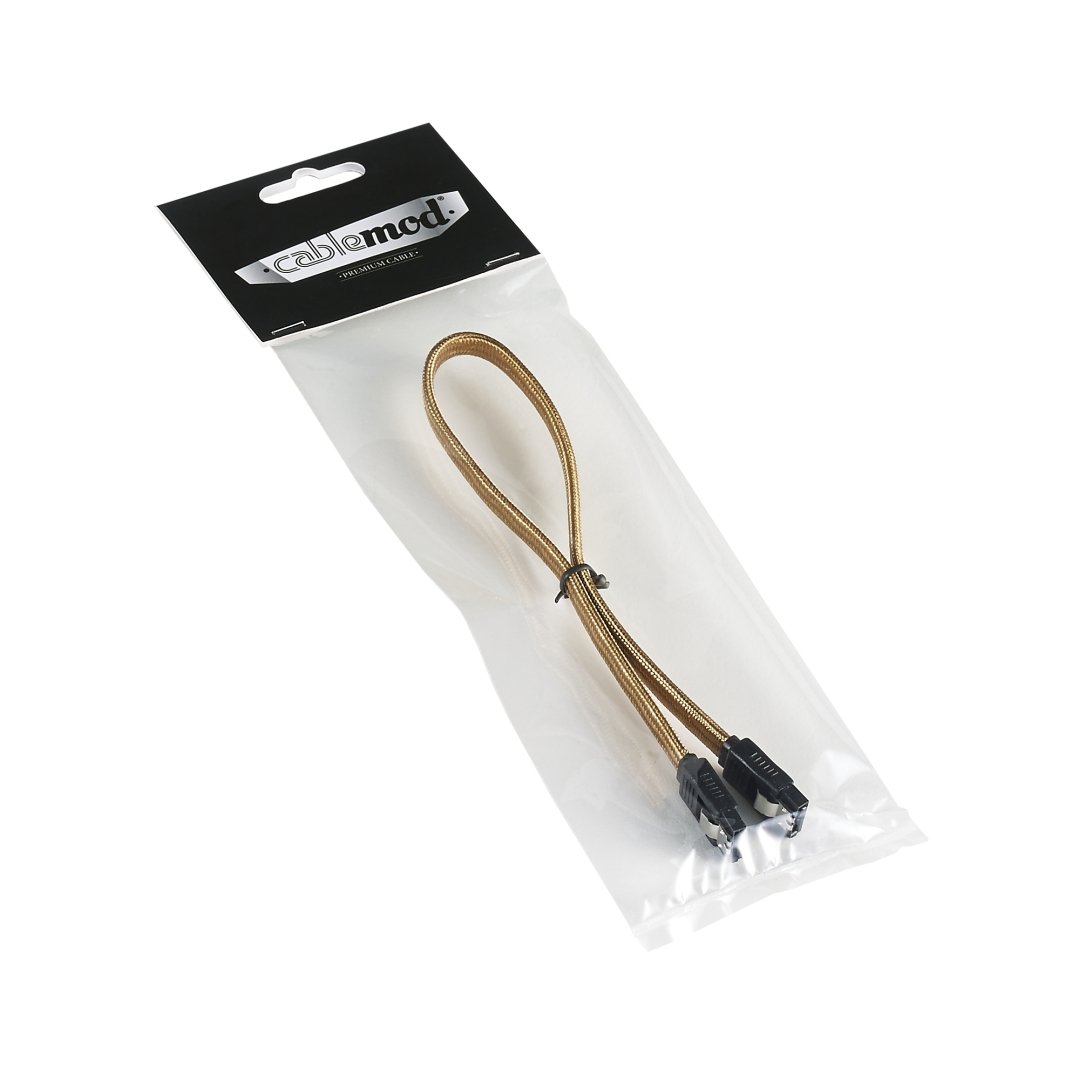 CableMod ModFlex SATA 3 Cable 30cm - GOLD