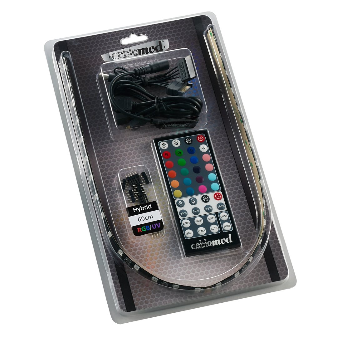 CableMod WideBeam Hybrid LED Kit 60cm - RGB/UV
