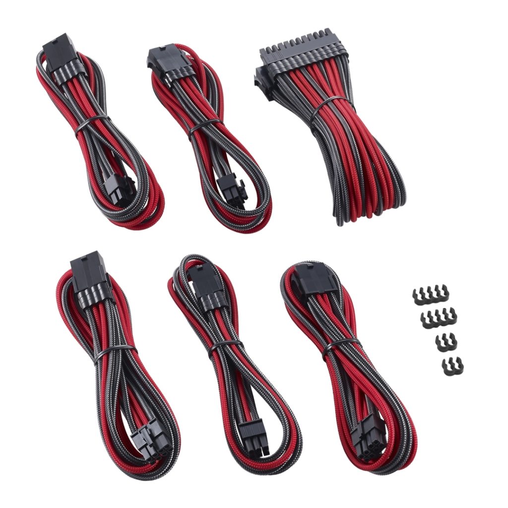 CableMod PRO ModMesh Cable Extension Kit - CARBON / RED