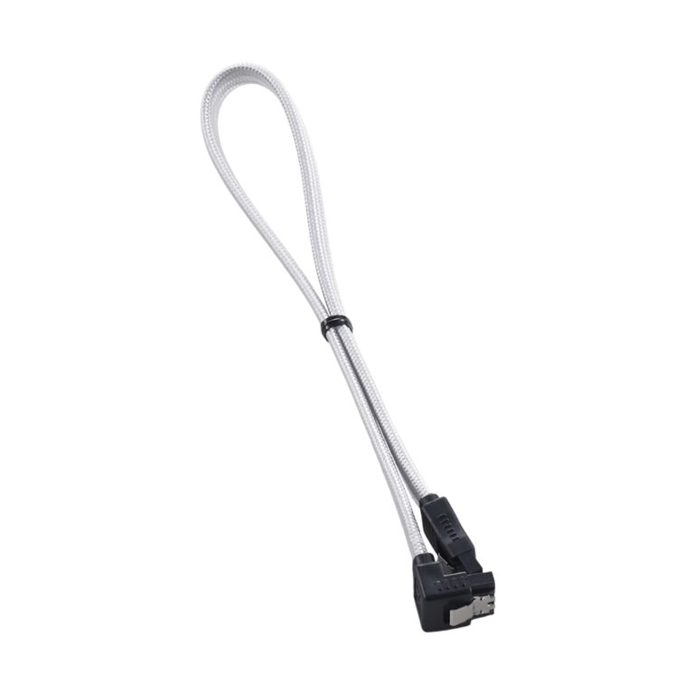 CableMod ModFlex Right Angle SATA 3 Cable 30cm - White