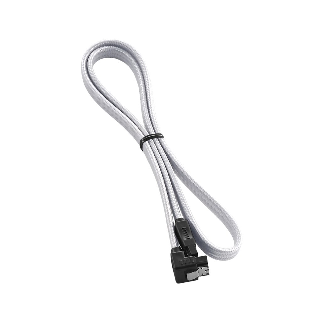 CableMod ModFlex Right Angle SATA 3 Cable 60cm – White – CableMod