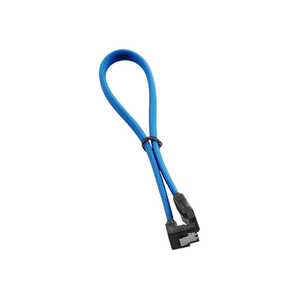 CableMod ModMesh Right Angle SATA 3 Cable 30cm - Light Blue