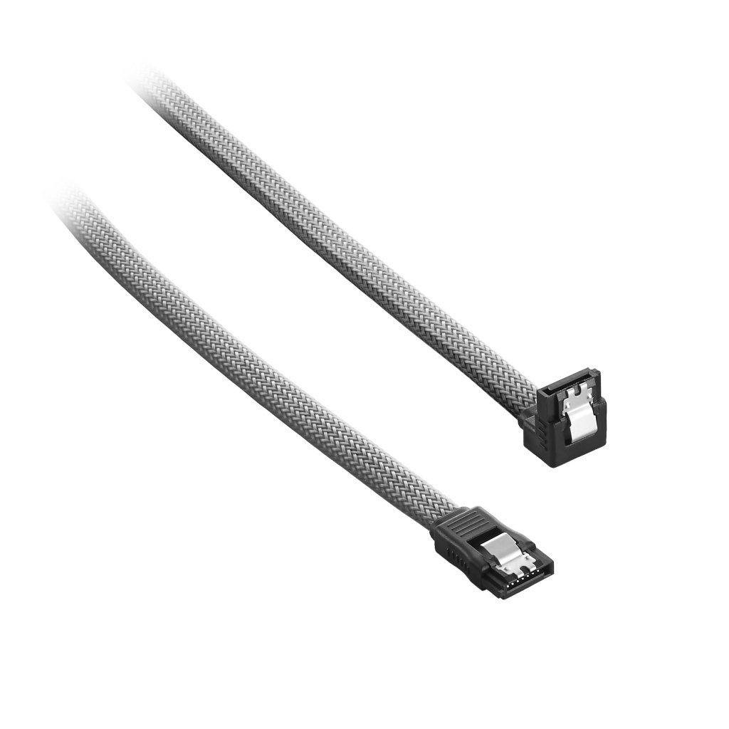 CableMod ModMesh Right Angle SATA 3 Cable 30cm - Silver