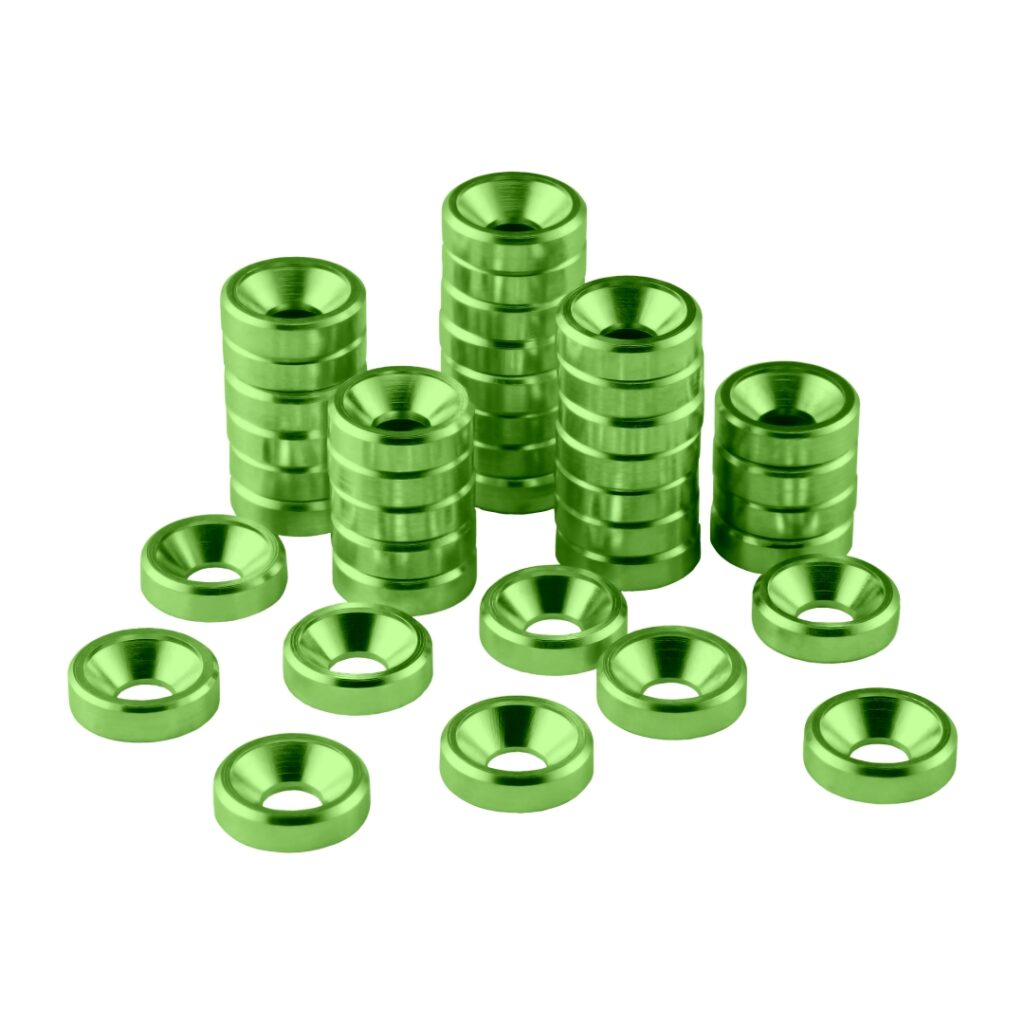 CableMod Anodized Aluminum Washers – M4 40 Pack – PINK – CableMod