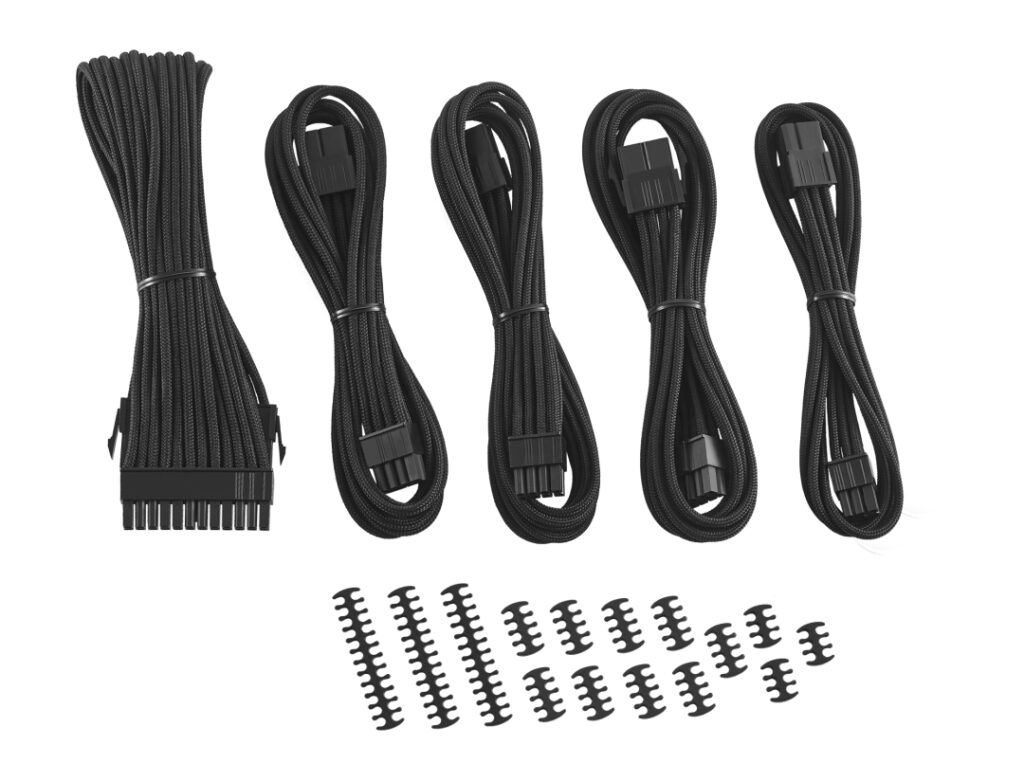 CableMod Classic ModFlex Cable Extension Kit - 8+6 Series - BLACK