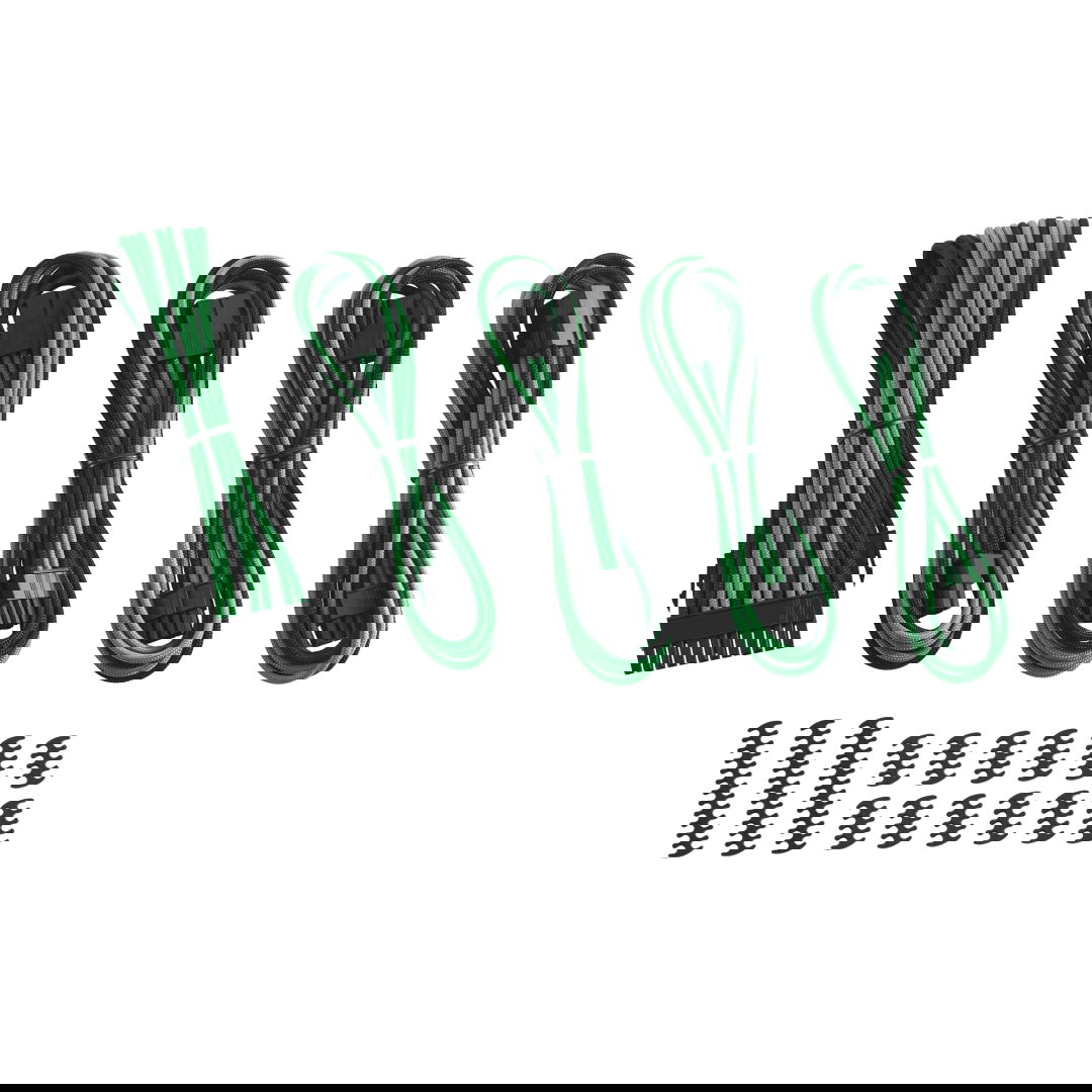 CableMod Classic ModFlex Cable Extension Kit - 8+8 Series - BLACK / GREEN