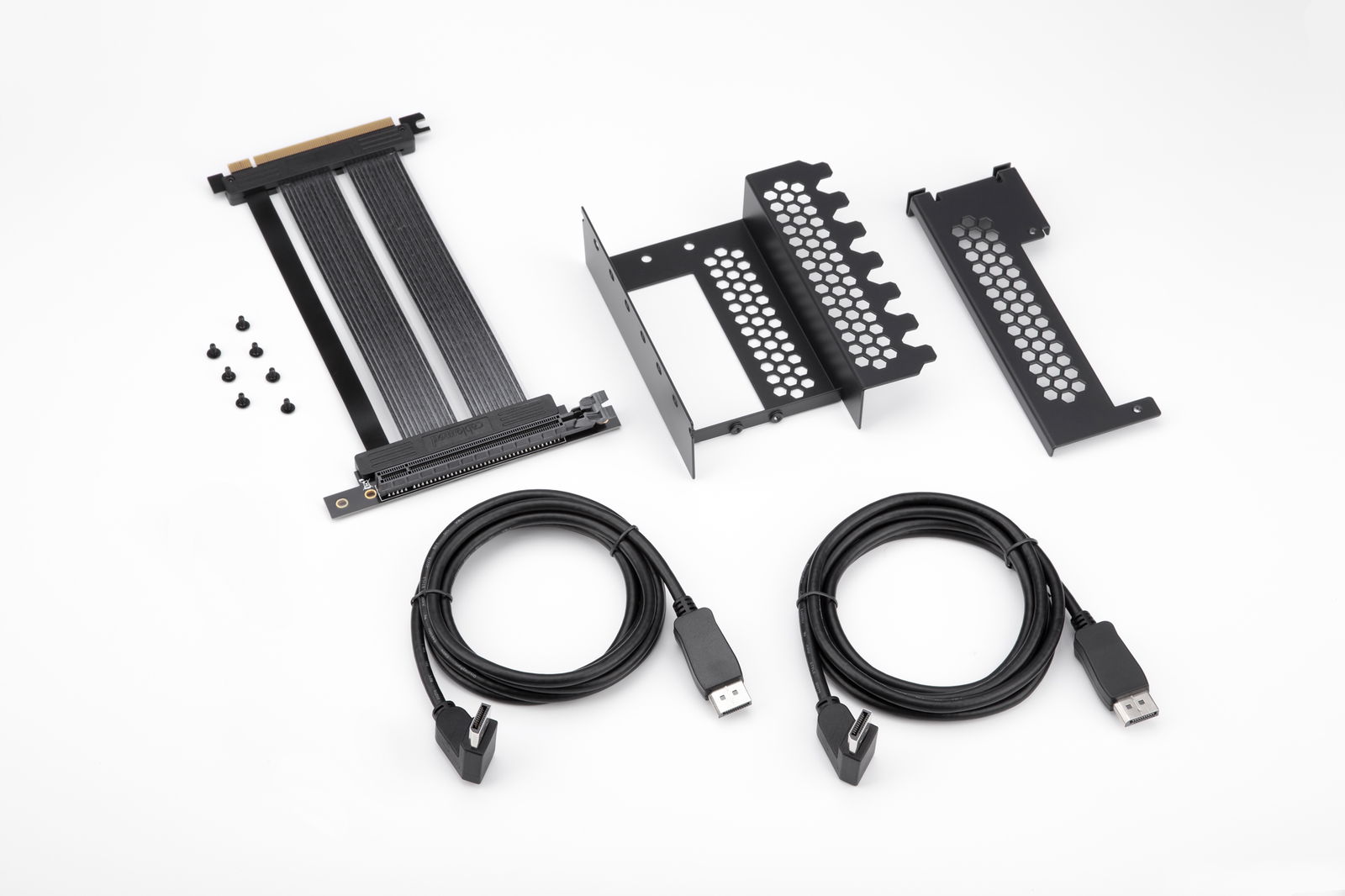 CableMod Vertical PCI-e Bracket PCI-e 4.0 Edition (Black, 2 x DisplayPort) - CableMod