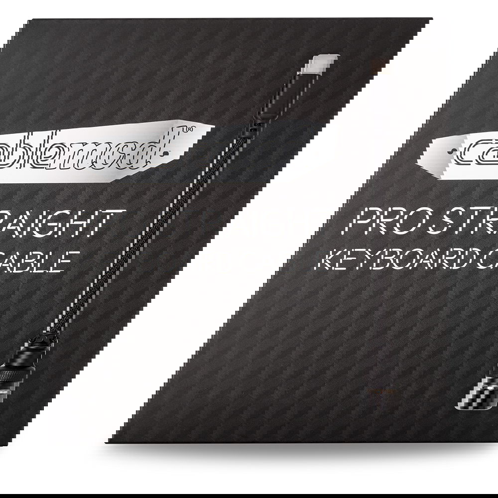 CableMod Pro Straight Keyboard Cable (Midnight Black, USB A to USB Type ...