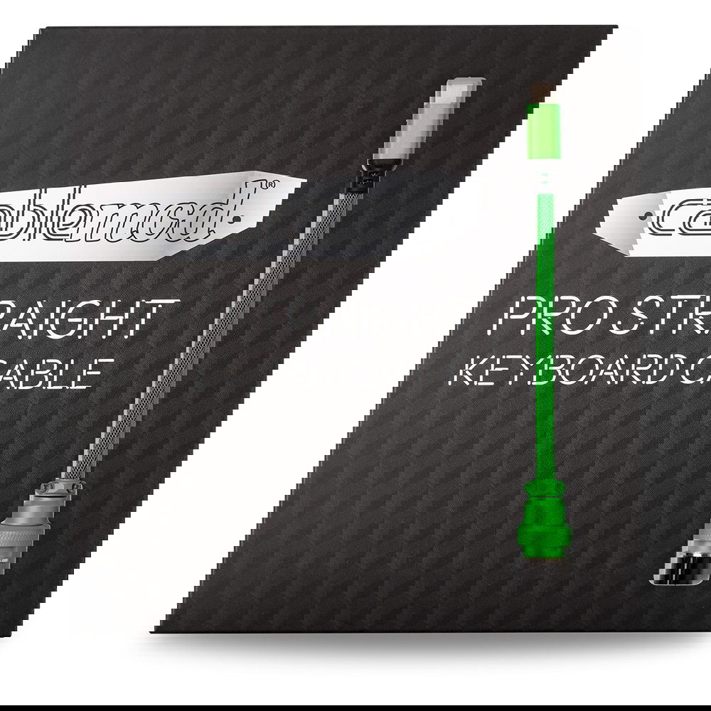 CableMod Pro Straight Keyboard Cable (Viper Green, USB A to USB Type C ...