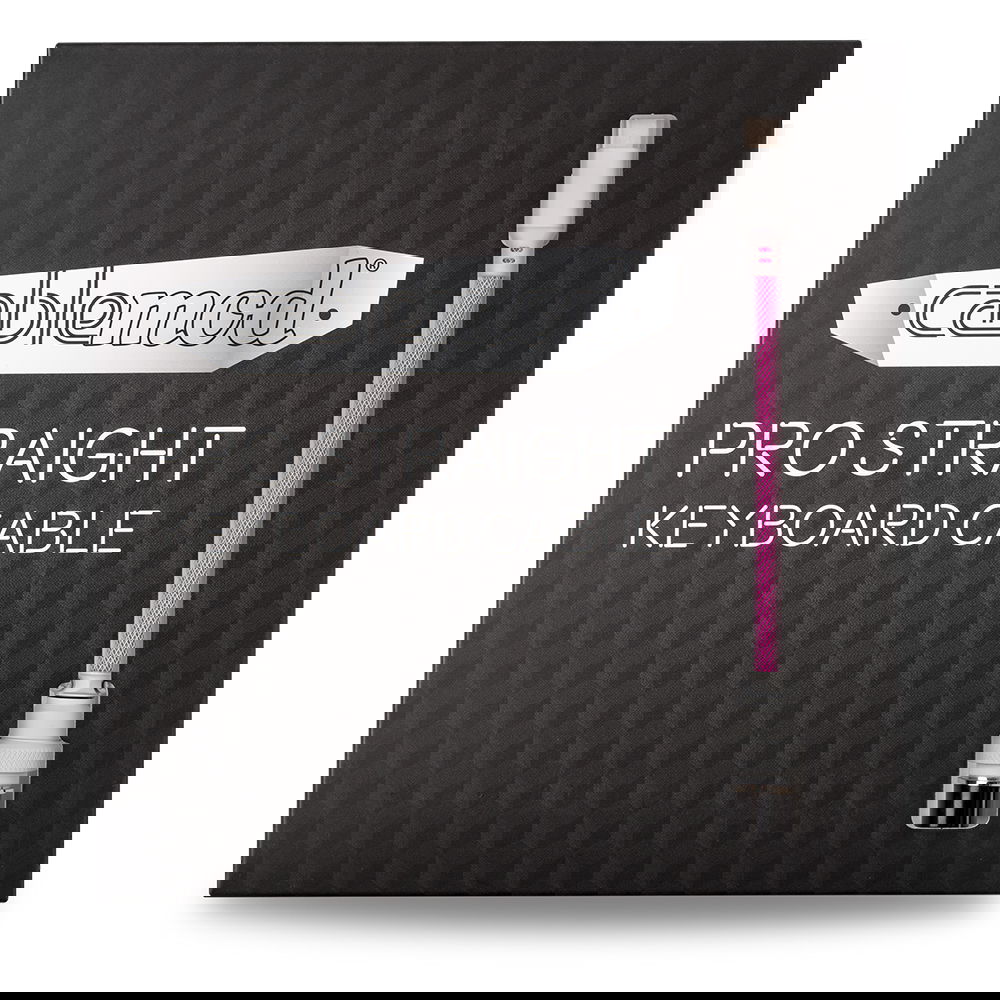 CableMod Pro Straight Keyboard Cable (Strawberry Cream, USB A to USB ...