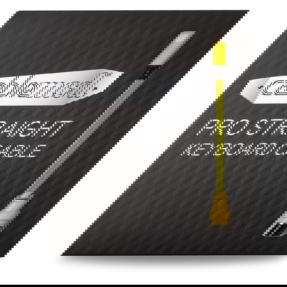 CableMod Pro Straight Keyboard Cable (Dominator Yellow, USB A to USB ...